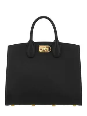 FERRAGAMO The Studio Handbag - Black