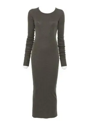 Rick Owens Ribbed Knit Midi Dress - Multicolor