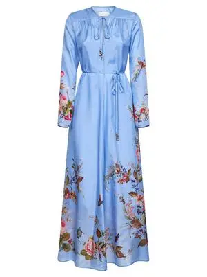 Zimmermann Floral-print Silk Maxi Dress - Multicolor