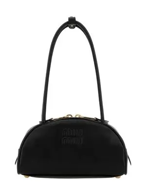 Miu Miu Miu Miu Black Leather Beau Shoulder Bag Multicolor