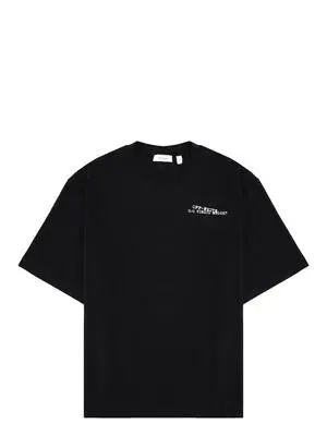 Off-White T-shirt Con Logo - Black