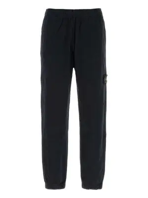 Stone Island Navy Cotton Joggers - Blue
