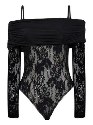 Zimmermann ZIMMERMANN Black Lace Rebellion Bodysuit Multicolor