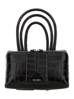 Attico THE ATTICO Dark Leather Mini Friday Bag Brown