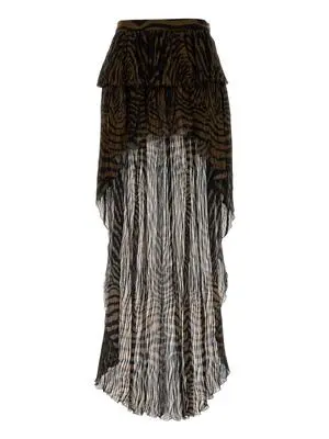 Blumarine Printed Crepe Skirt - Multicolor