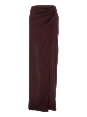 Andamane The Attico Phoebe Wrap Midi Skirt - Multicolor