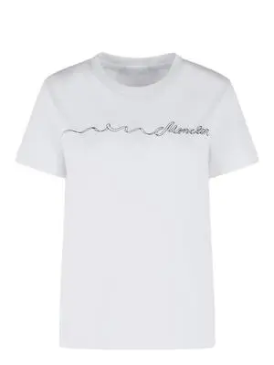 Moncler Logo Cotton T-shirt - Multicolor