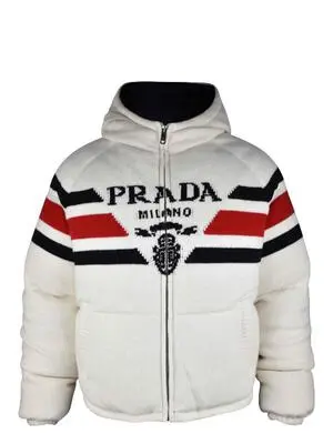 Prada Wool And Cashmere Down Jacket - White