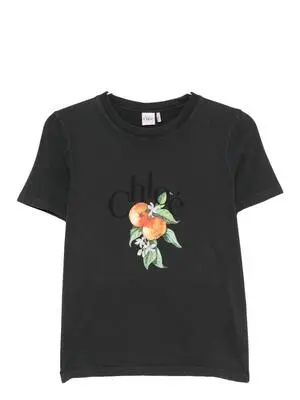 Chloé CHLOE Printed Cotton T-Shirt Multicolor