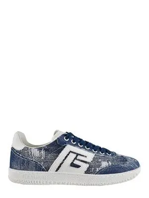 Balmain Balmain Denim Sneakers Blue