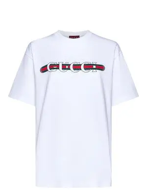 Gucci Printed Cotton Jersey T-shirt - Multicolor