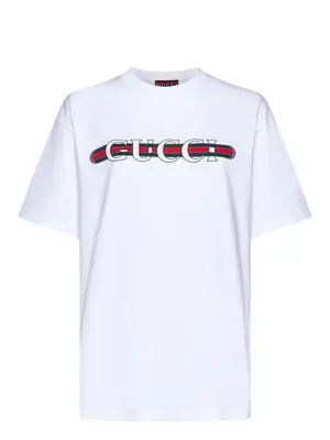 Gucci Printed Cotton Jersey T-shirt - Multicolor