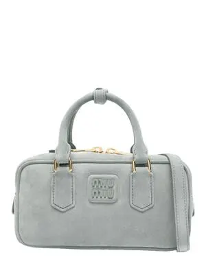Miu Miu Arcadie Suede Leather Handbag - Multicolor
