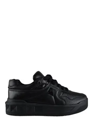 Valentino Garavani One Stud Leather Sneakers - Black