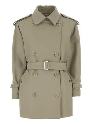 Max Mara MAX MARA Cacio Trench Coat Gray