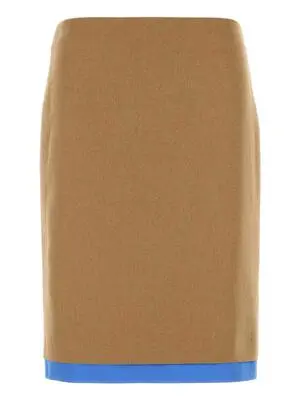 Miu Miu Camel Skirt - Brown