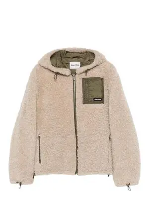 Miu Miu Teddy Blouson Jacket - Multicolor