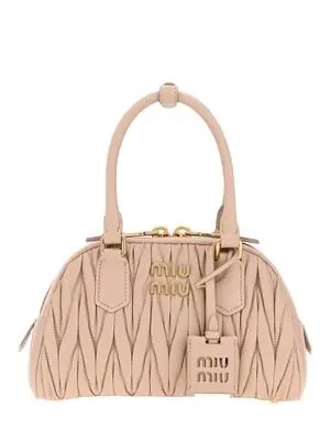 Miu Miu Nappa Leather Arcadie Handbag - Pink