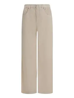Brunello Cucinelli Wide Leg Jeans - Multicolor