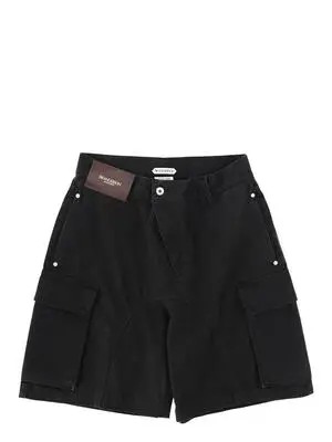JW Anderson Cargo Shorts With Logo Patch - Black