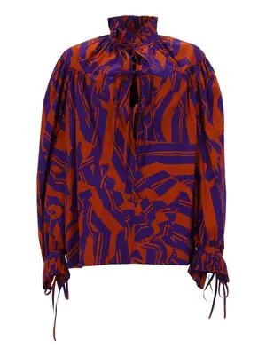 Dries Van Noten Dries Van Noten Printed Blouse Multicolor