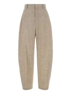 Moschino Melange Sand Jersey Wide-leg Pant - Brown