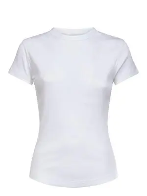 ISABEL MARANT ÉTOILE ISABEL MARANT Ribbed Cotton T-shirt With Embroidered Logo