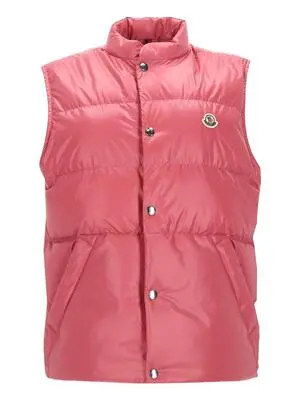 Moncler Restigo Gilet With Logo - Pink