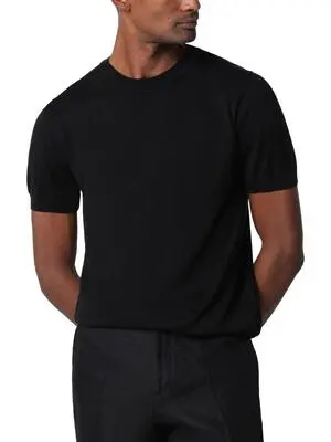LARDINI Wool-blend Knit Sweater - Black