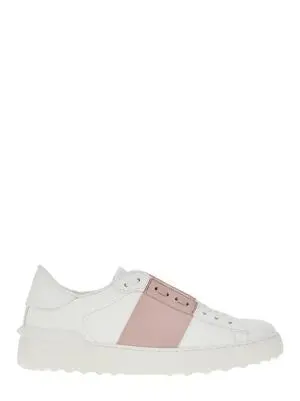 Valentino Garavani Open Leather Sneakers - Pink
