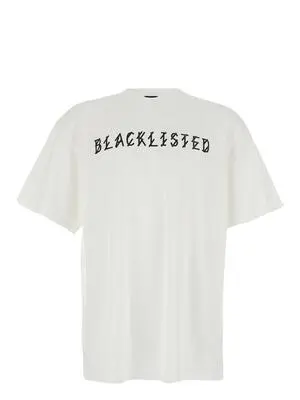 44 LABEL GROUP Crew Neck T-shirt With Logo On The Front And Maxi Logo On The Back In Cotton For - White