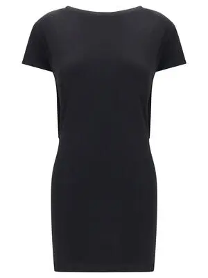 Jacquemus Mistral Dress In Viscose Jersey - Black