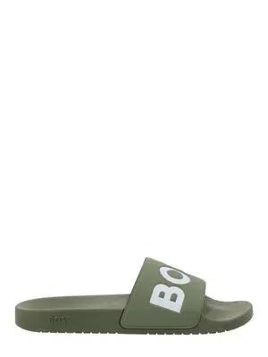 BOSS Aryeh" Slide Sandals - Green