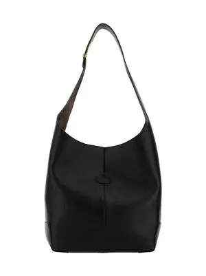 TOD'S Di Bag Folio Bucket Bag - Black