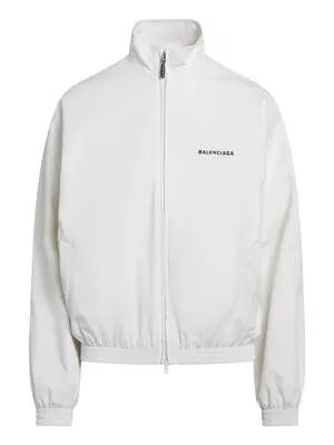Balenciaga Track Jacket In Technical Polyester - White