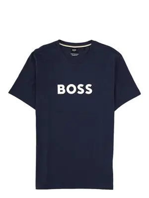 BOSS T-shirt Con Logo - Blue