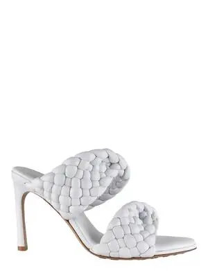 Bottega Veneta Padded Mules - White