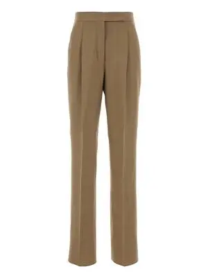 Max Mara Beige Hemp Abate Pant - Brown