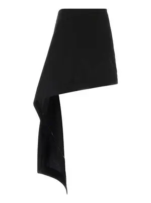 Loewe Wool Mini Skirt - Black