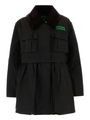 BARBOUR X GANNI Dark Cotton Jacket - Brown