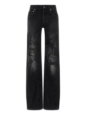 Balenciaga Wide Leg Jeans - Black