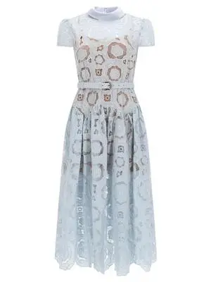 SELF-PORTRAIT Lace Midi Dress - Multicolor