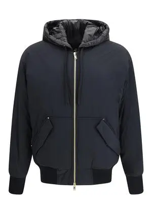 Moose Knuckles Brixton Bomber Jacket With Down Insulation And Waterproof Finish - Black