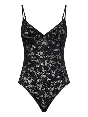 Zimmermann ZIMMERMANN Black Lace Sleeveless Bodysuit Multicolor