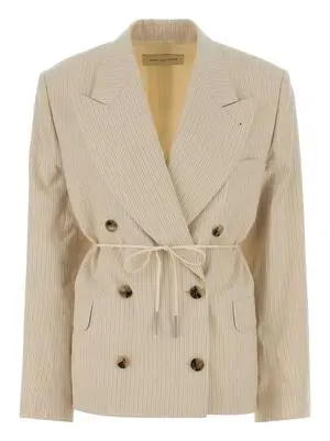 Dries Van Noten Embroidered Cotton Blend Blazer - Multicolor