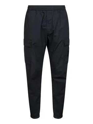 Stone Island Blue Parachute Canvas Cargo Trousers - Multicolor
