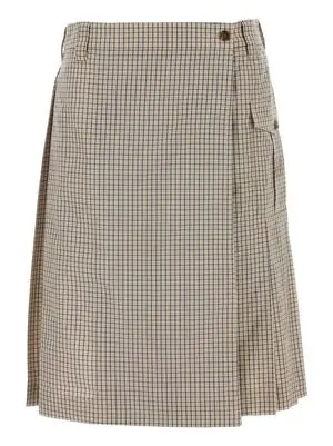 MIU MIU Miu Miu Embroidered Nylon Blend Skirt