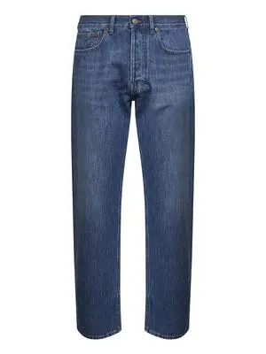 Valentino Garavani Medium Blue Cotton Denim Jeans - Multicolor