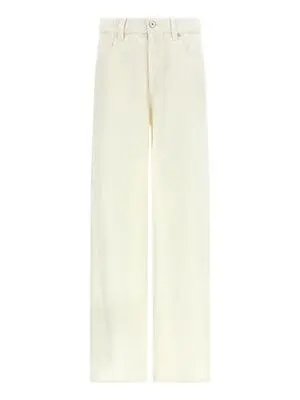 Brunello Cucinelli BRUNELLO CUCINELLI Cotton And Linen Blend Trousers Multicolor