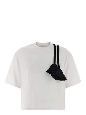 FERRAGAMO Embroidered Floral Insert T-shirt - Multicolor